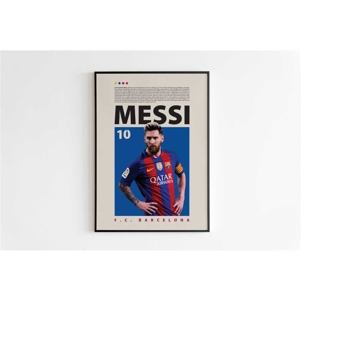 Lionel Messi Poster, Barcelona Poster Minimalist, Messi Prin | Inspire ...