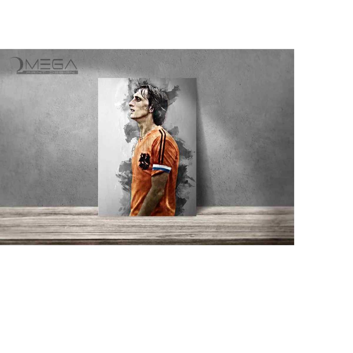 Johan Cruyff poster Johan Cruyff print art print - Inspire Uplift