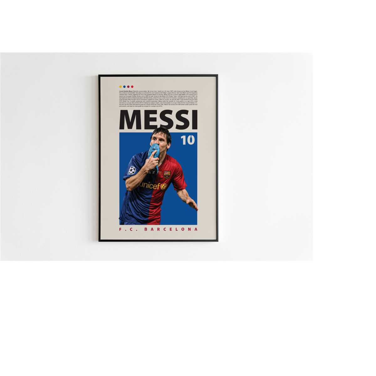 Lionel Messi Poster, Barcelona Poster Minimalist, Lionel Mes - Inspire ...