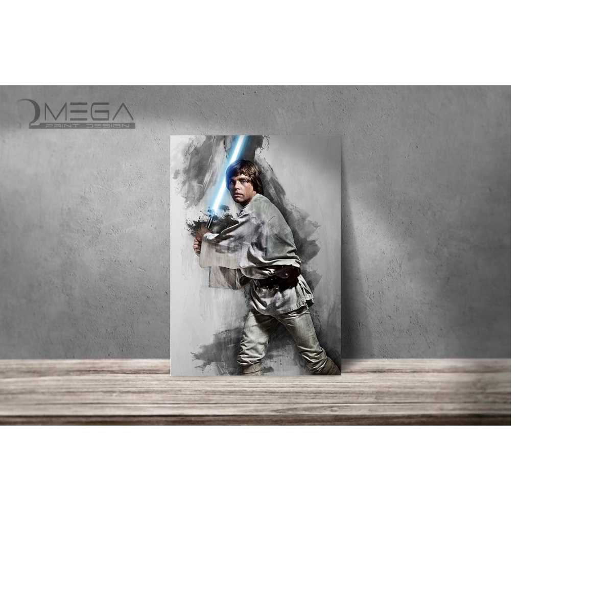 Luke Skywalker poster Luke Skywalker print Star Wars - Inspire Uplift