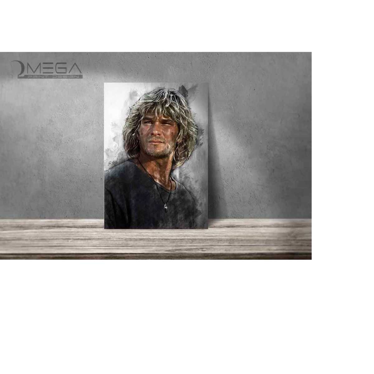 Bodhi poster Patrick Swayze print Point Break art | Inspire Uplift