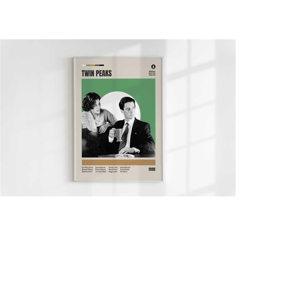 Twin Peaks Poster, Mark Frost, Retro Tv Series | Inspire Uplift