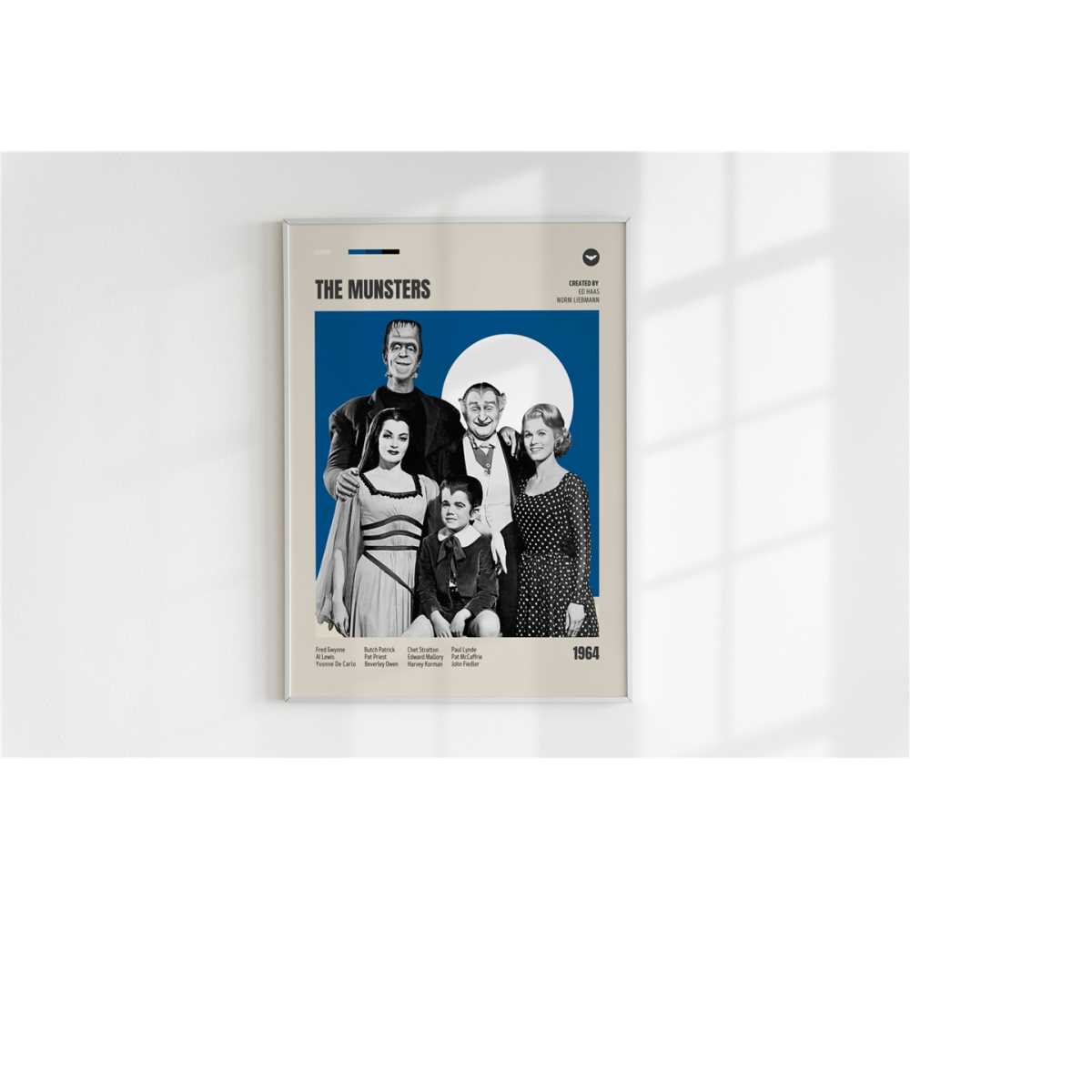 The Munsters, Ed Haas,Norm Liebmann, Minimalist Tv Series | Inspire Uplift