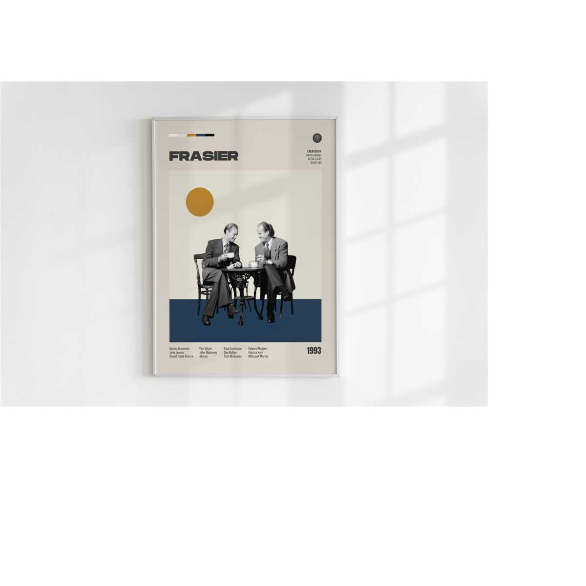 Frasier Poster, David Angell, Retro Tv Series Print, - Inspire Uplift