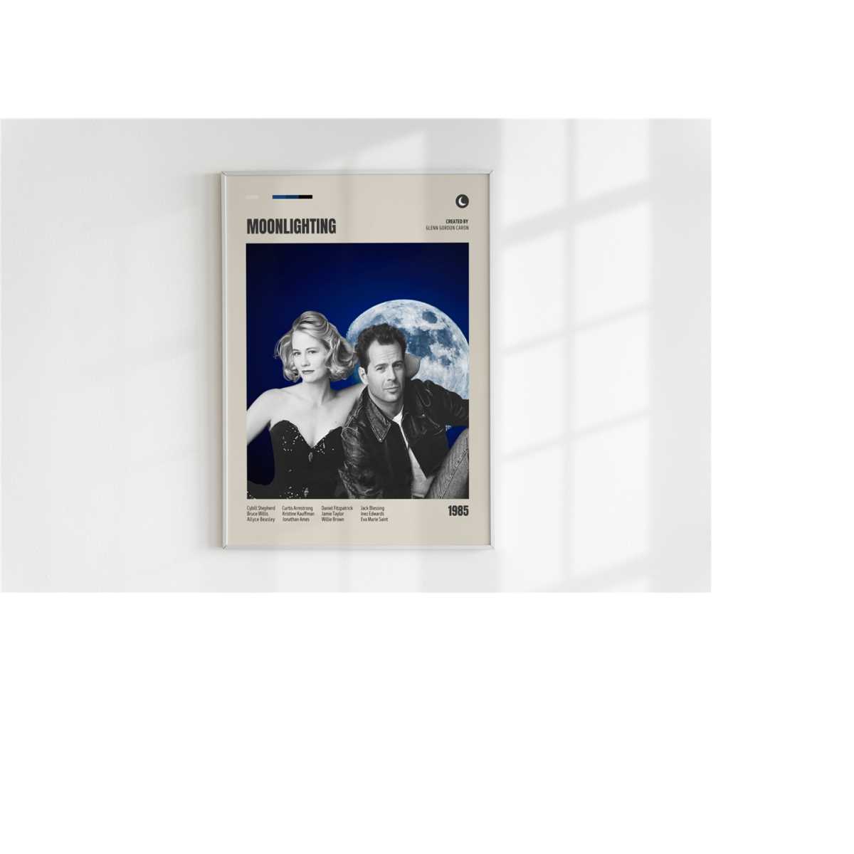 Moonlighting Poster, Glenn Gordon Caron, Minimalist Tv Serie | Inspire ...