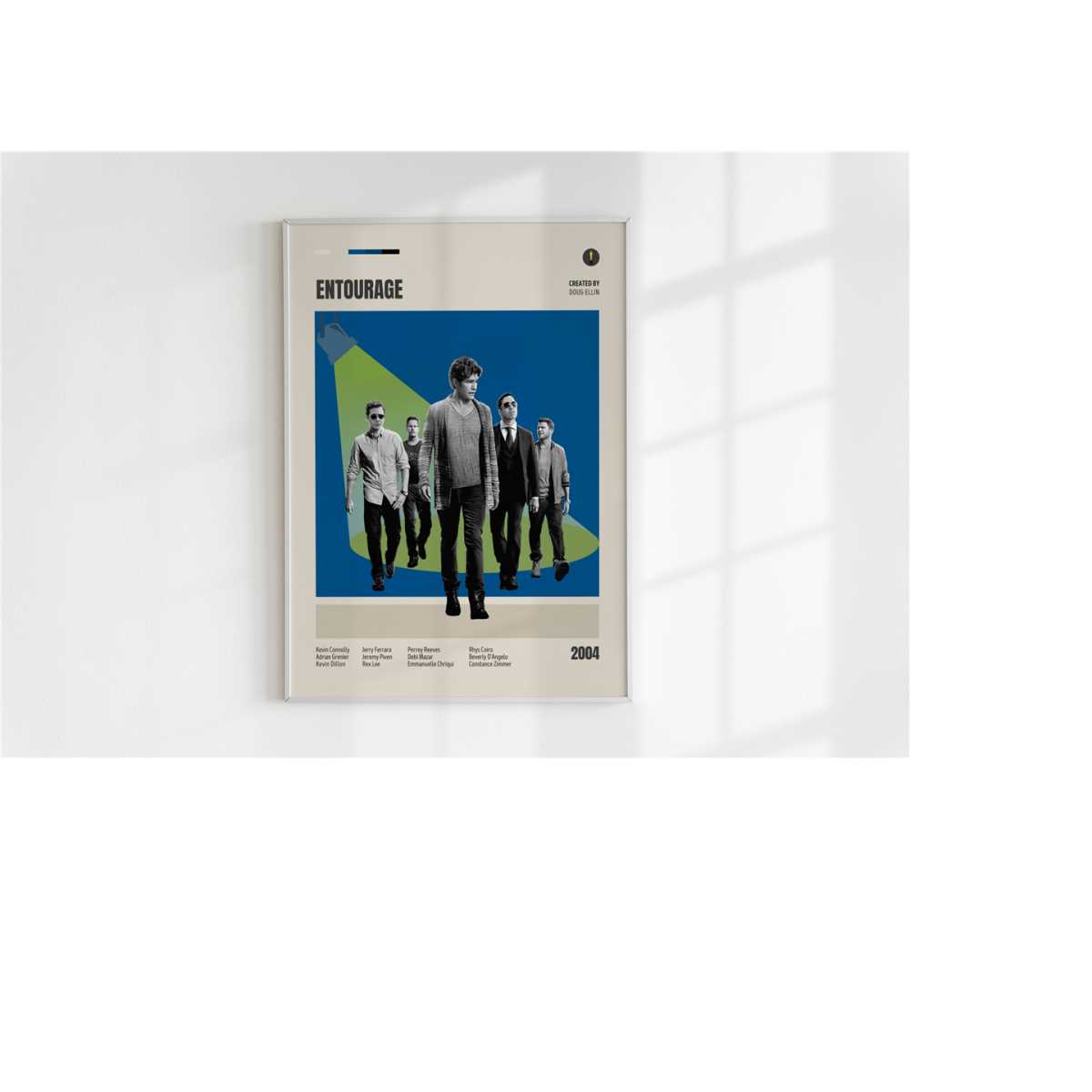 Entourage Poster,Doug Ellin, Retro Tv Series Print, Modern - Inspire Uplift