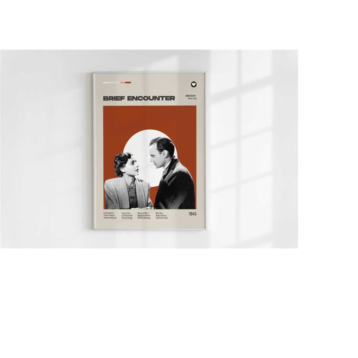 Brief Encounter, David Lean, Minimalist Movie Poster, Wall | Inspire Uplift
