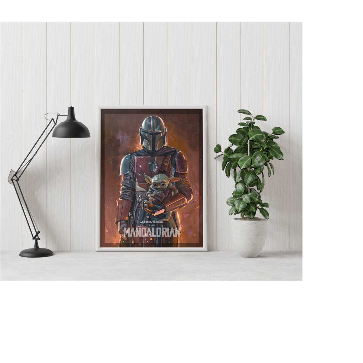 The Mandalorian Poster - Star Wars - Minimalist - Inspire Uplift