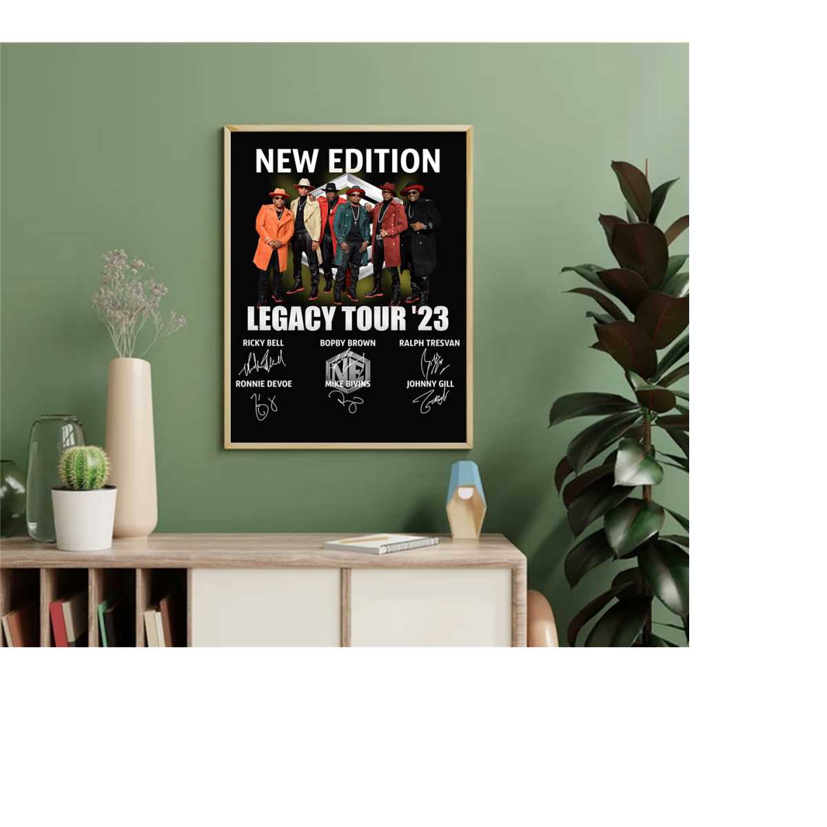 New Edition Poster Legacy Tour 2023 Canvas - Inspire Uplift
