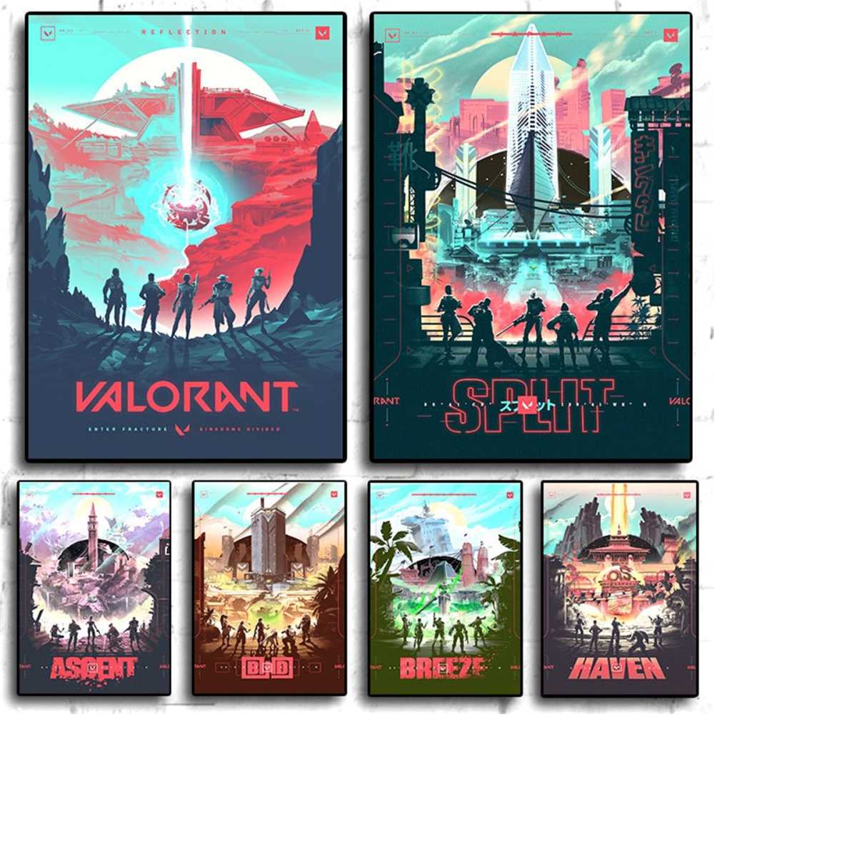 2023 Juego en lnea Valorant Maps - Pster Reyna- Jett- Valora | Inspire ...