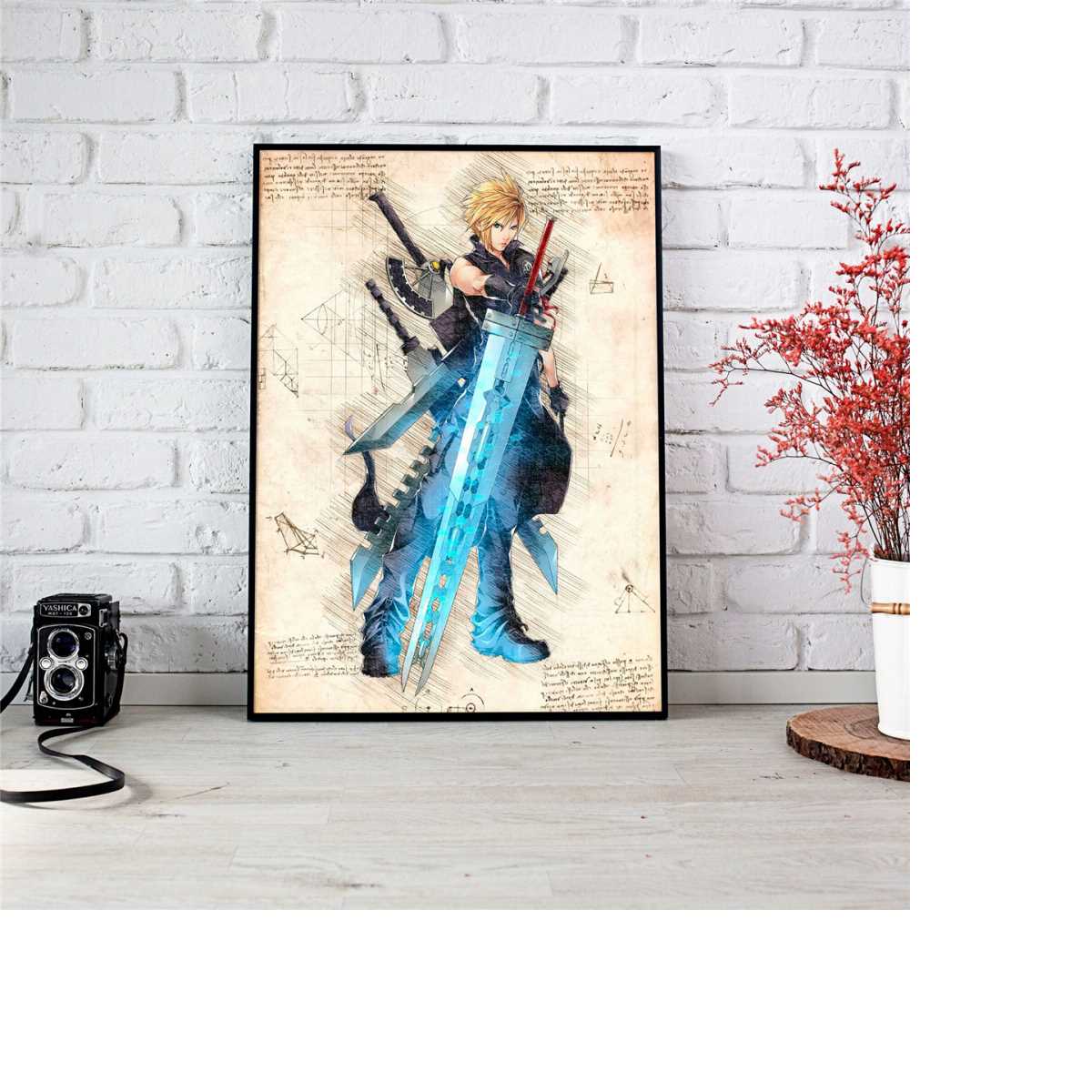 final fantasy poster - cloud poster - final fantasy vii post - Inspire ...