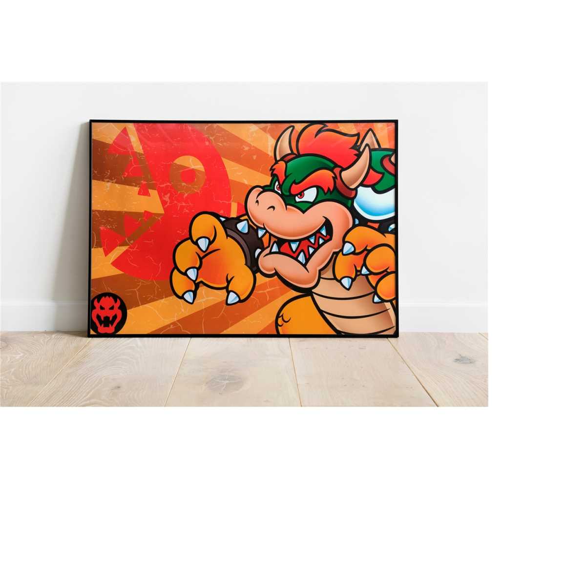 bowser poster- super mario bros poster - mario bros retro po | Inspire ...