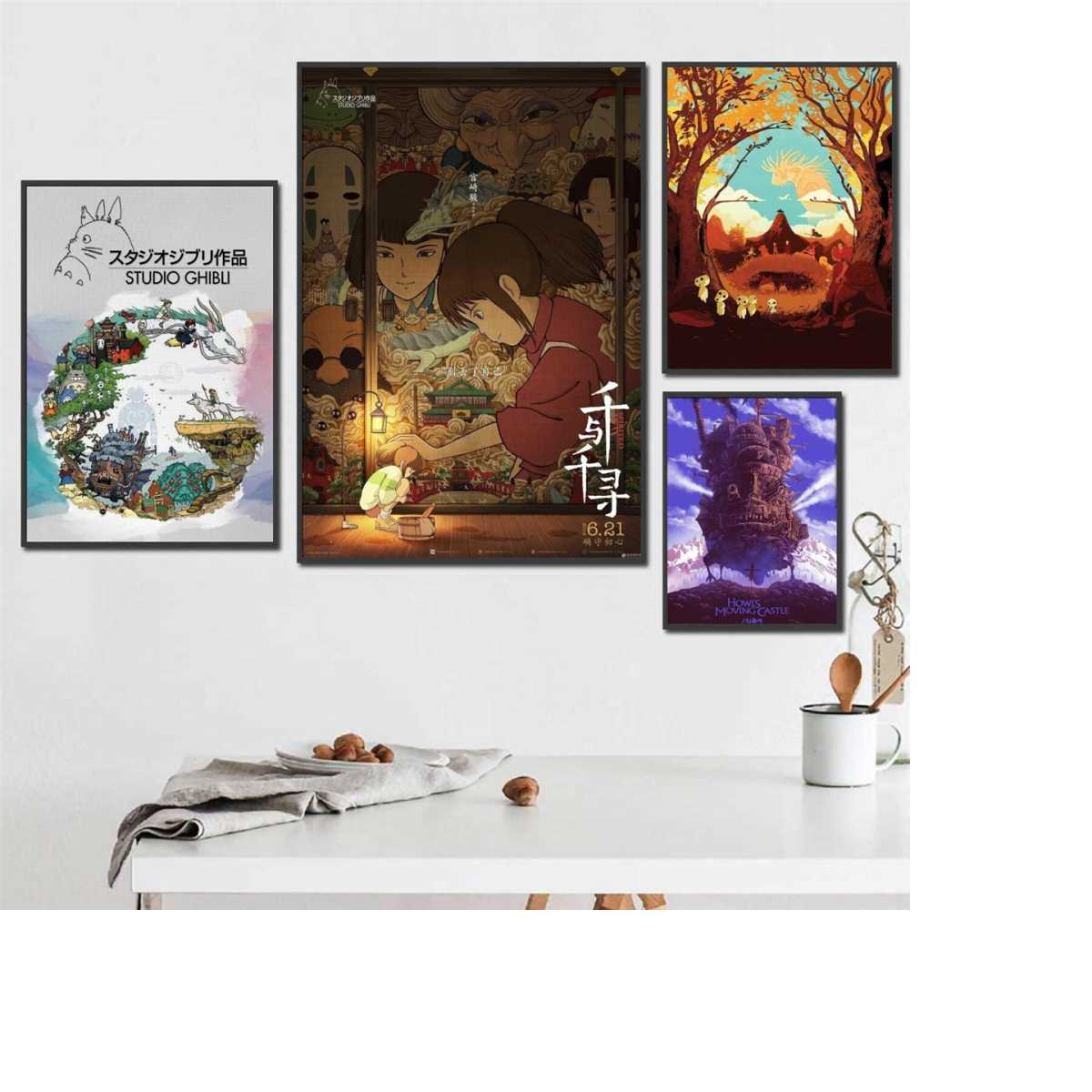 studio ghibli poster - 20 models - totoro poster - Howl's Mo | Inspire ...
