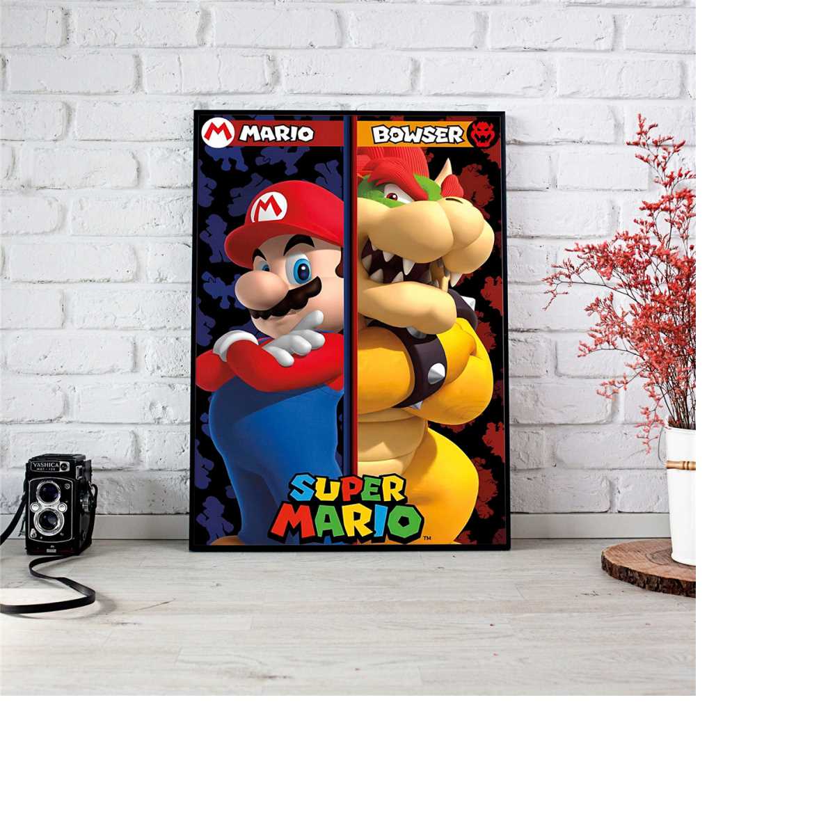 mario bros poster- super mario bros poster - mario bros retr | Inspire ...