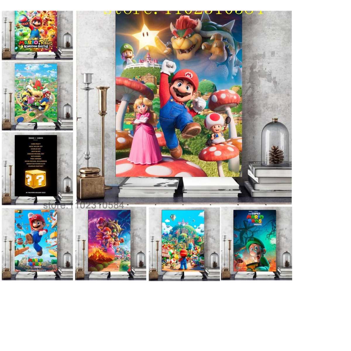 mario bros poster-18 models- super mario bros poster-the sup | Inspire ...