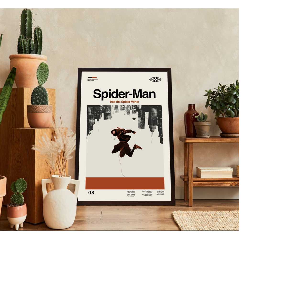 Spiderman Intro Spider verse Print, Spiderman Album Poster, - Inspire ...