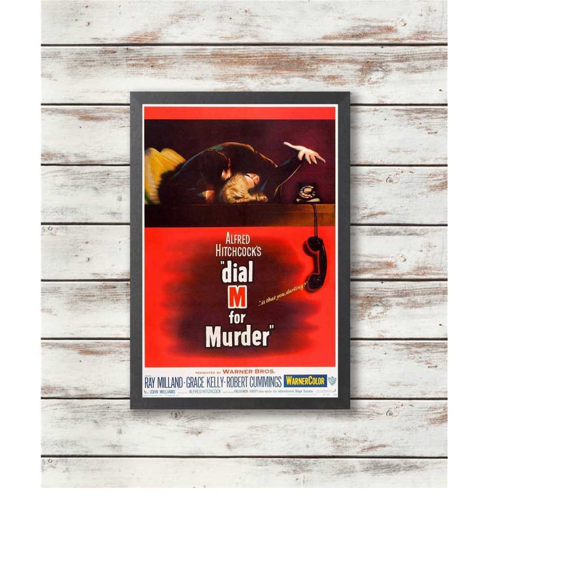 Dial M for Murder - 1954 Movie Poster - Alfred Hitchcock - P | Inspire ...