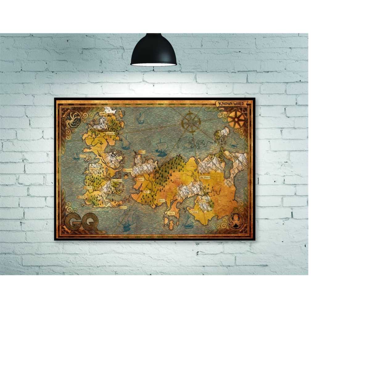 Game of Thrones Viewer's Guide - Map poster, TV series poste | Inspire ...