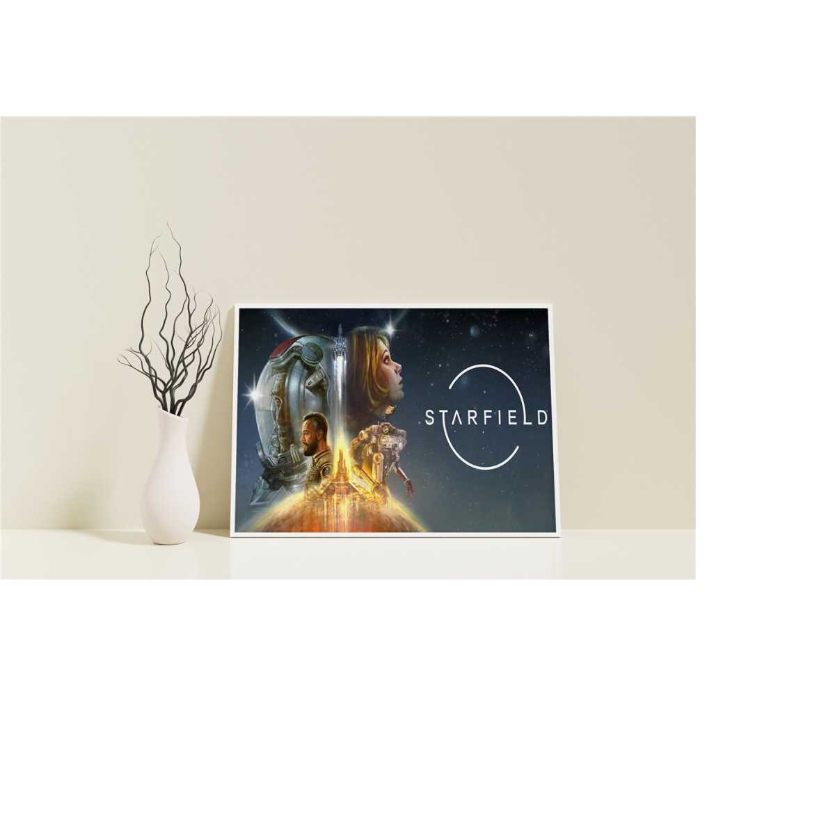 StarField Poster, Space game Canvas, Space Poster, Space gam | Inspire ...