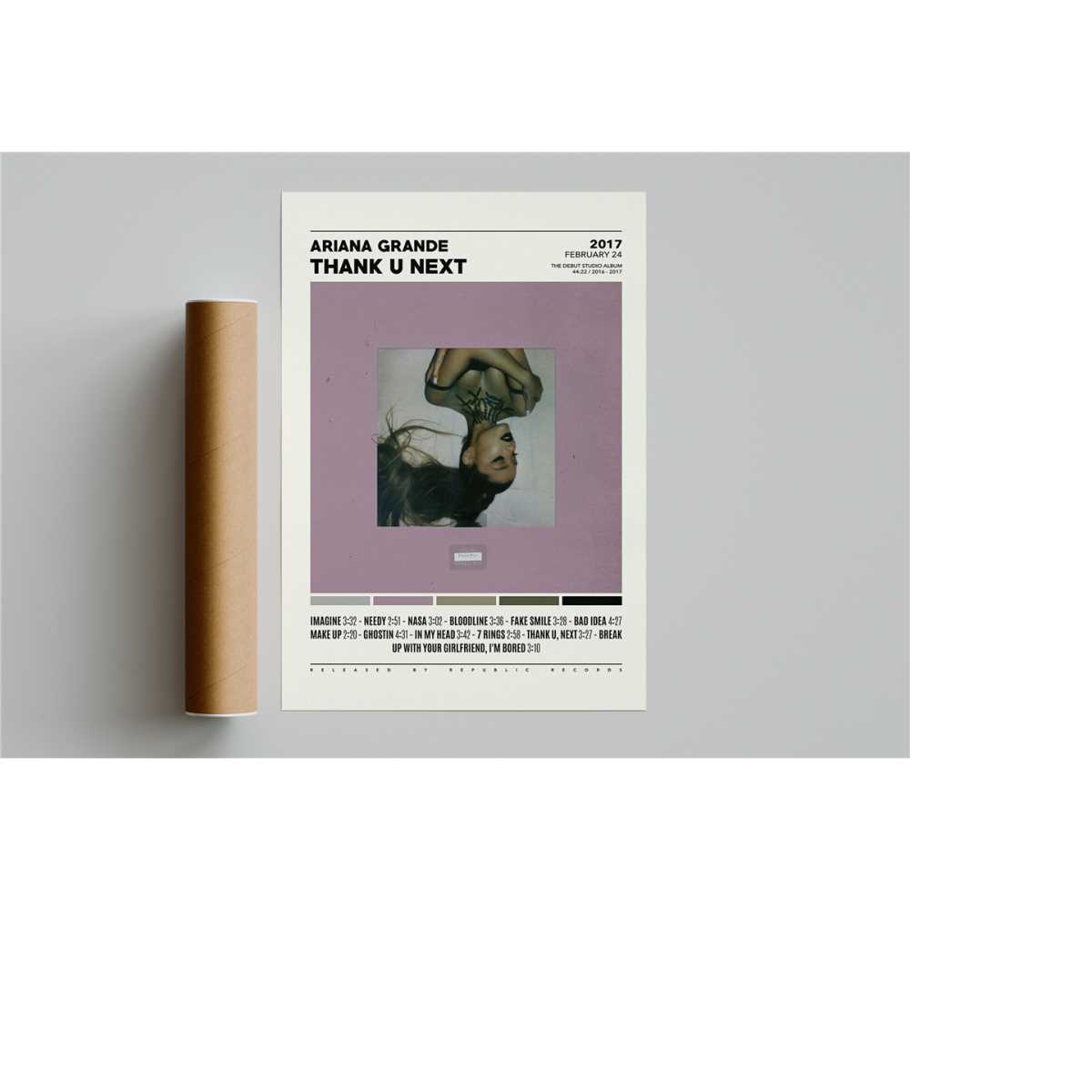 Ariana Grande Posters / Thank U Next Poster / Album Cover Po | Inspire ...