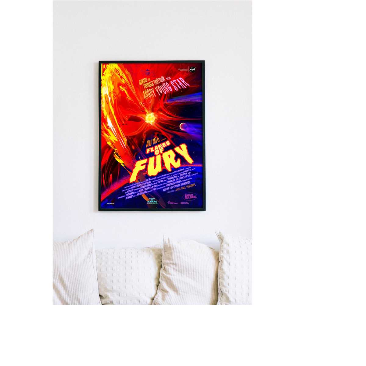 Flares of Fury, nasa space poster, digital file ready to DOW | Inspire ...