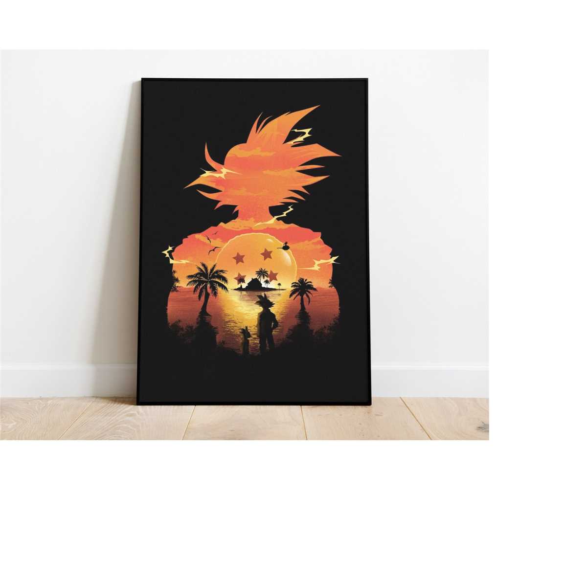 Dragon Ball Z Son Goku Japanese Anime Cartoon Wall Decor Pos | Inspire ...