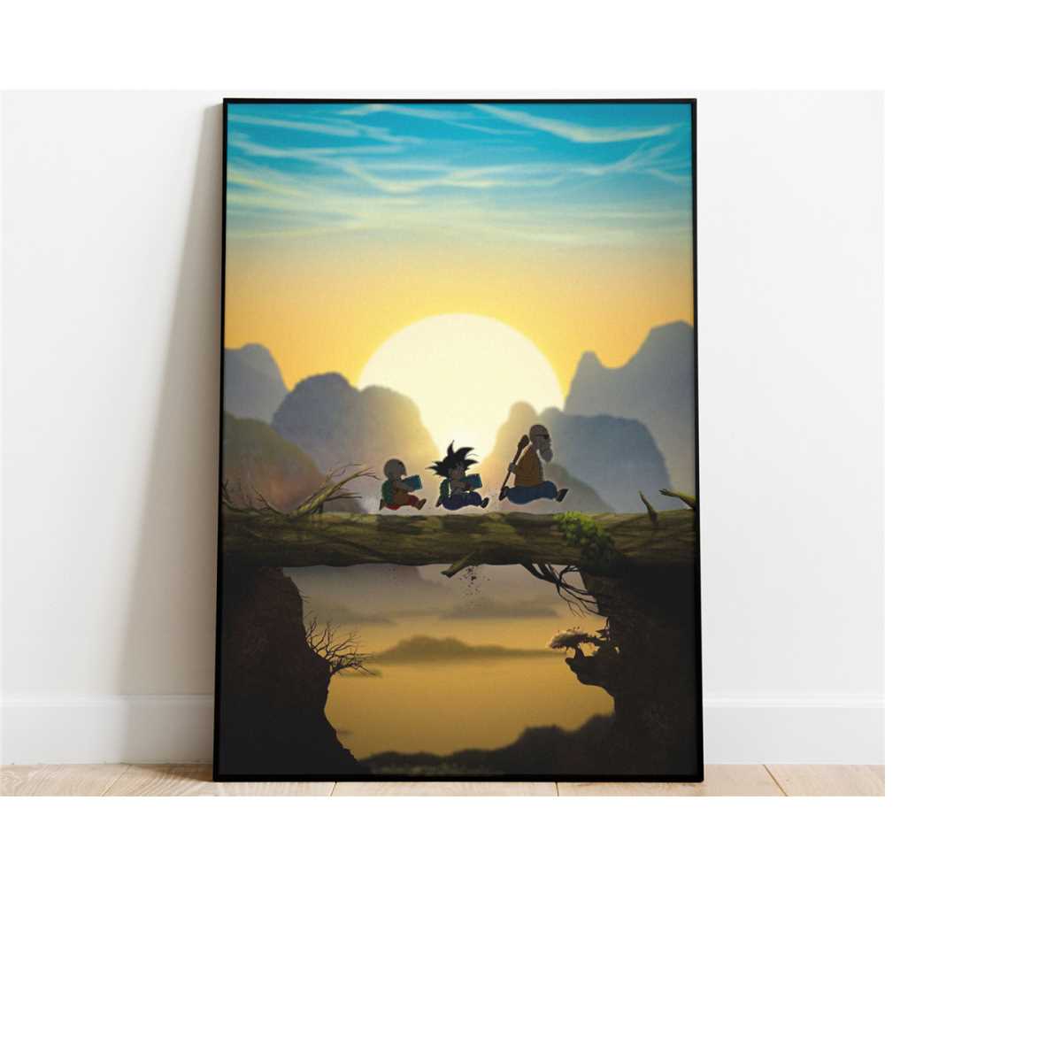 Dragon Ball Z Baby Goku Krillin Master Roshi Classic Anime M - Inspire ...