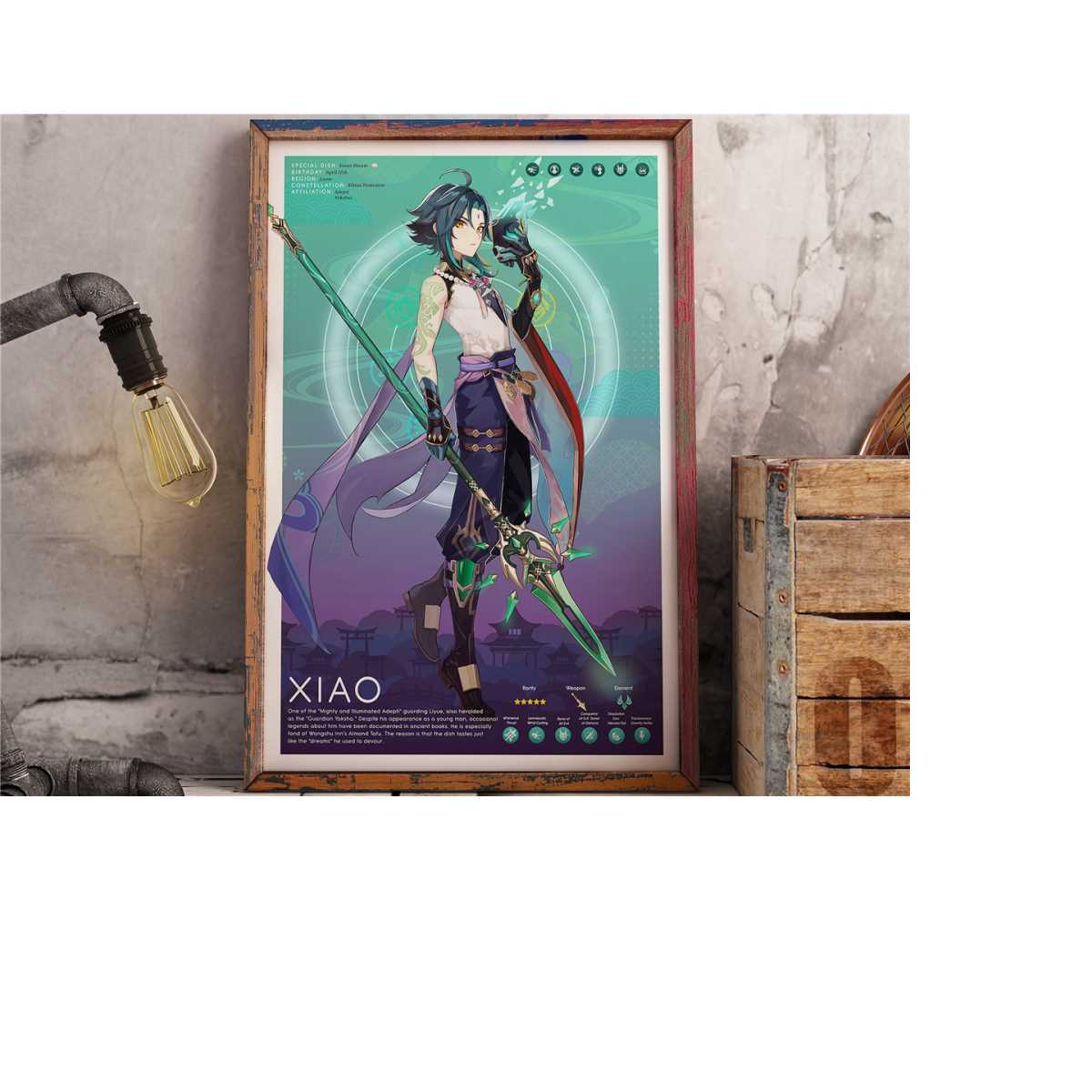 XIAO | Genshin Impact Profile Poster | Anime Poster | Gaming | Inspire ...