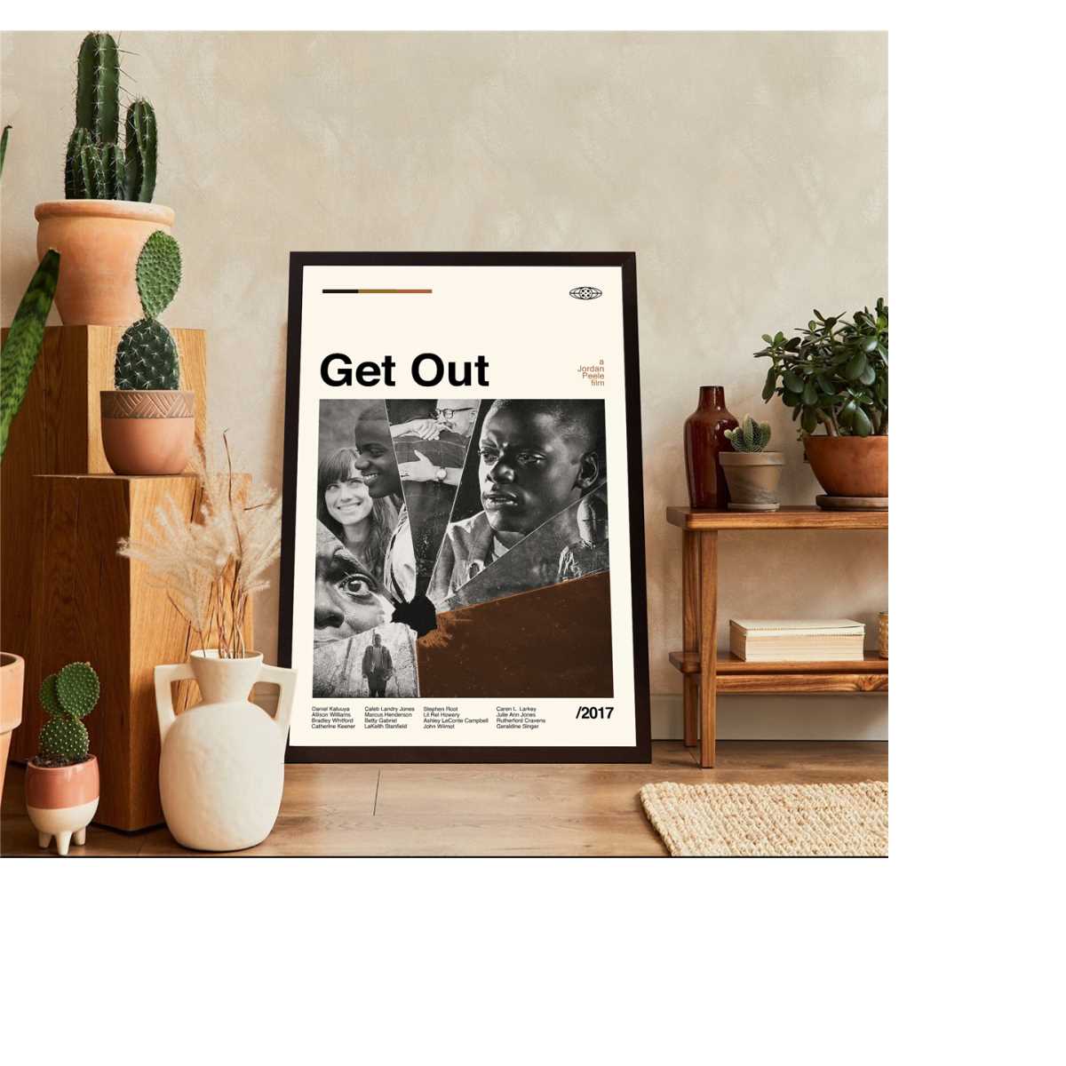 Get out Poster, Get out Movie, Get out Horror Film, Retro Mo | Inspire ...