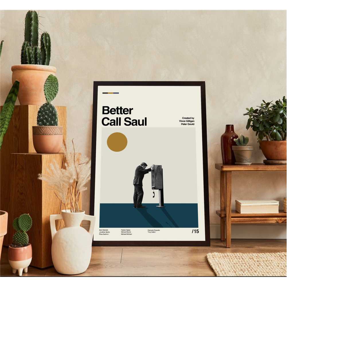 Retro Better Call Saul Movie Poster, Better Call Saul Poster - Inspire ...