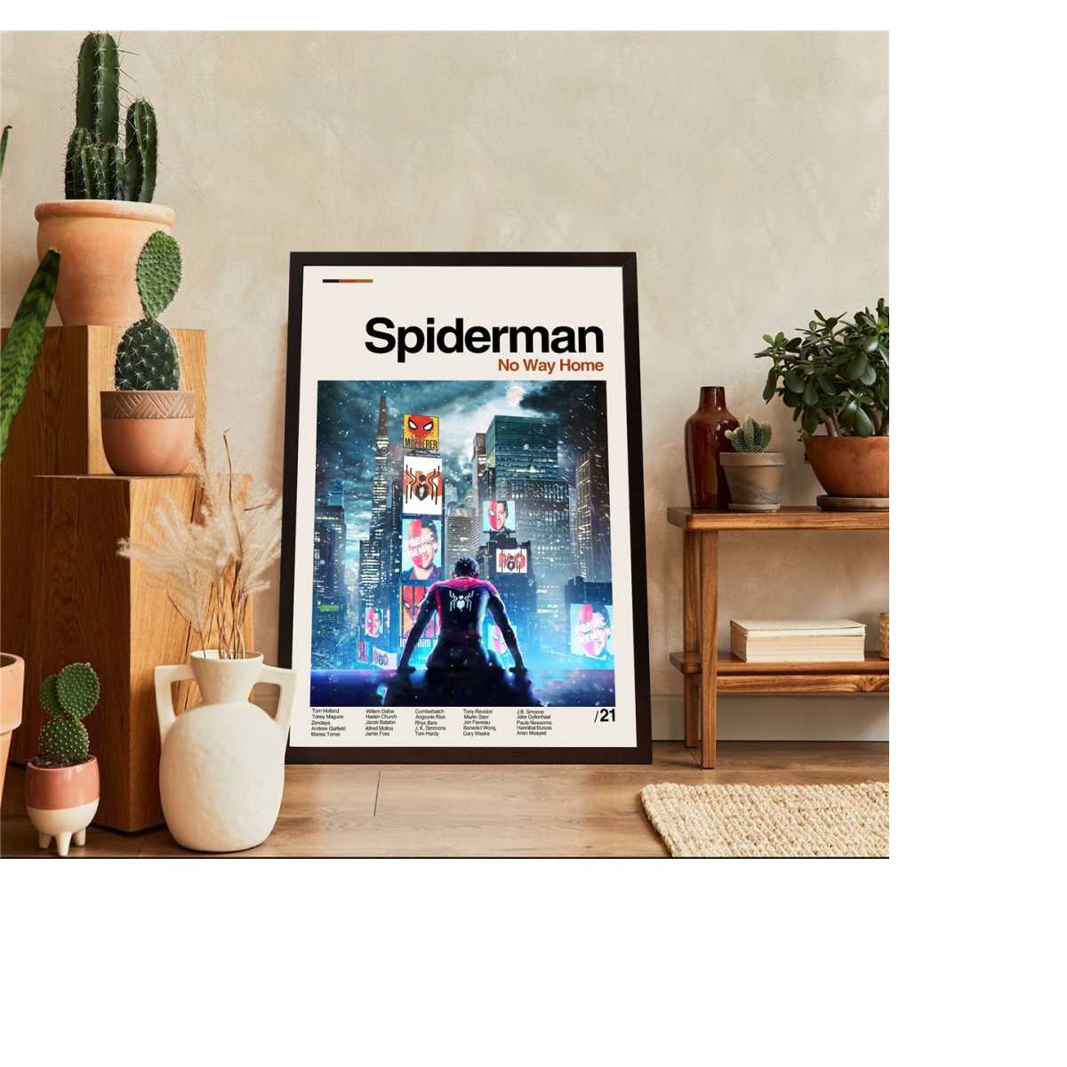 Spider Man No way Home Poster, Spiderman Poster, Marvel, Ret | Inspire ...