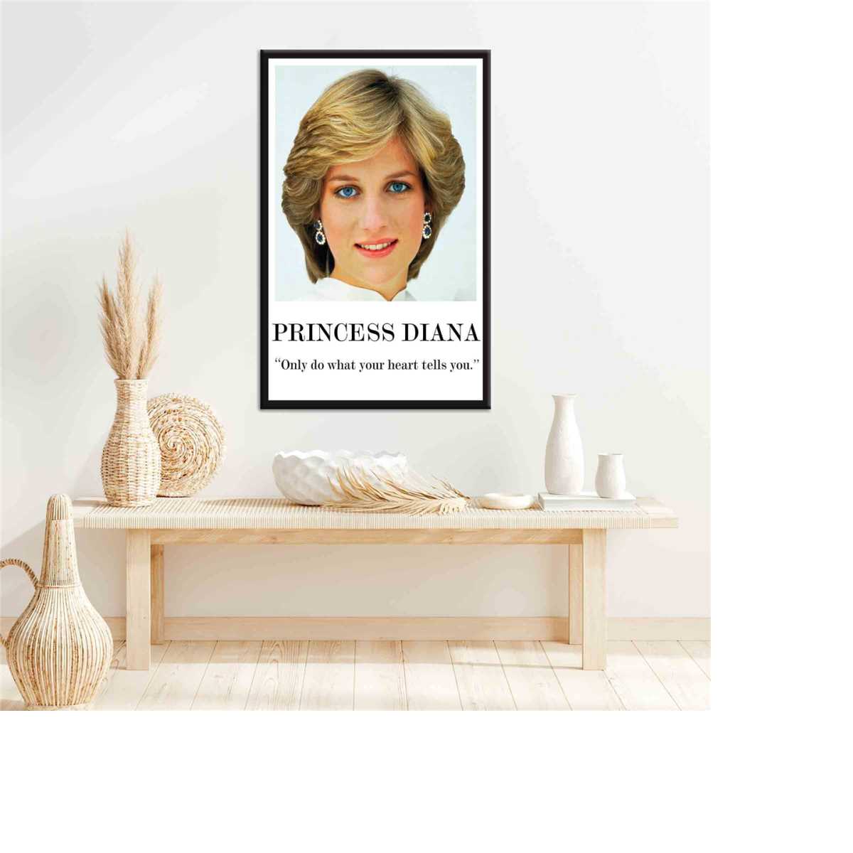 Princess Diana, Princess Diana Poster, Only Do What Your Hea - Inspire ...