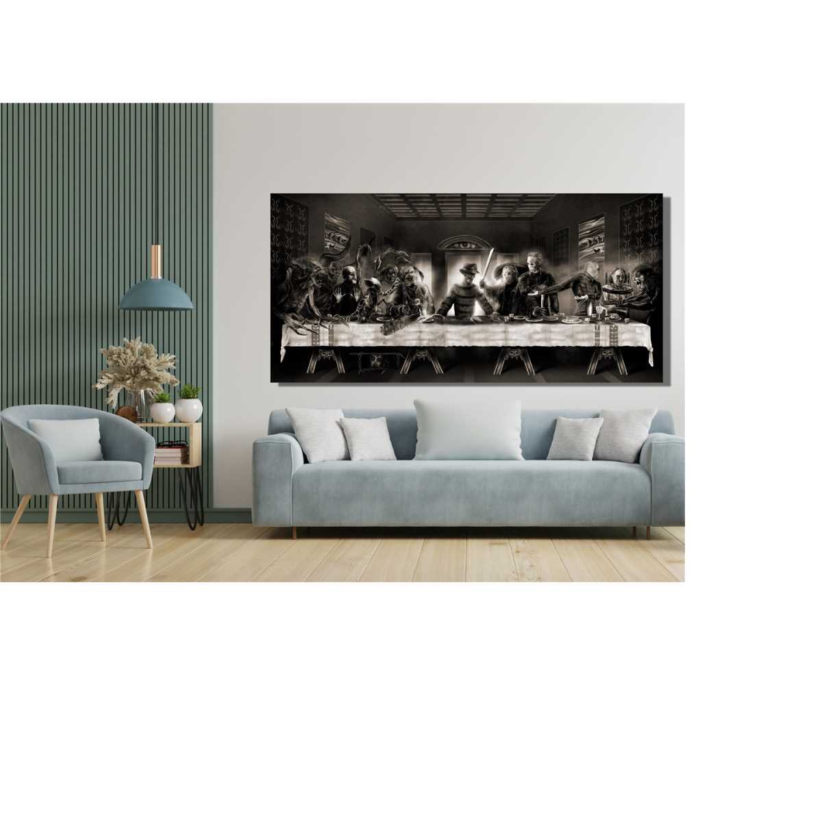Last Supper Zombies Poster Print, Last Supper Alien Canvas, | Inspire ...