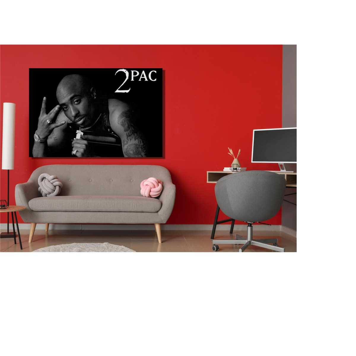 2Pac Canvas Poster, Tupac Shakur Poster, Tupac Shakur Wall A - Inspire ...