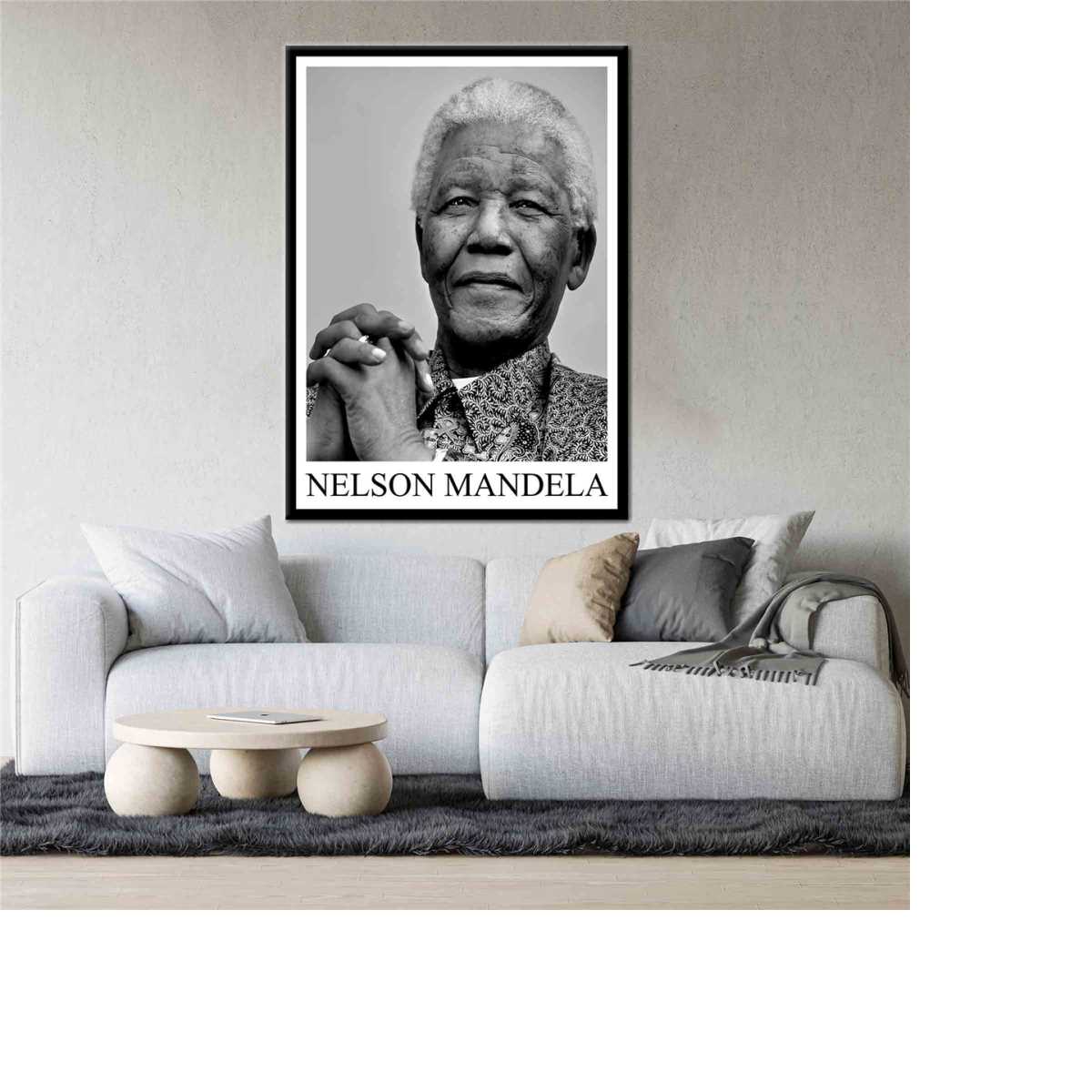 Nelson Mandela, Nelson Mandela Poster, Nelson Mandela Print, - Inspire ...
