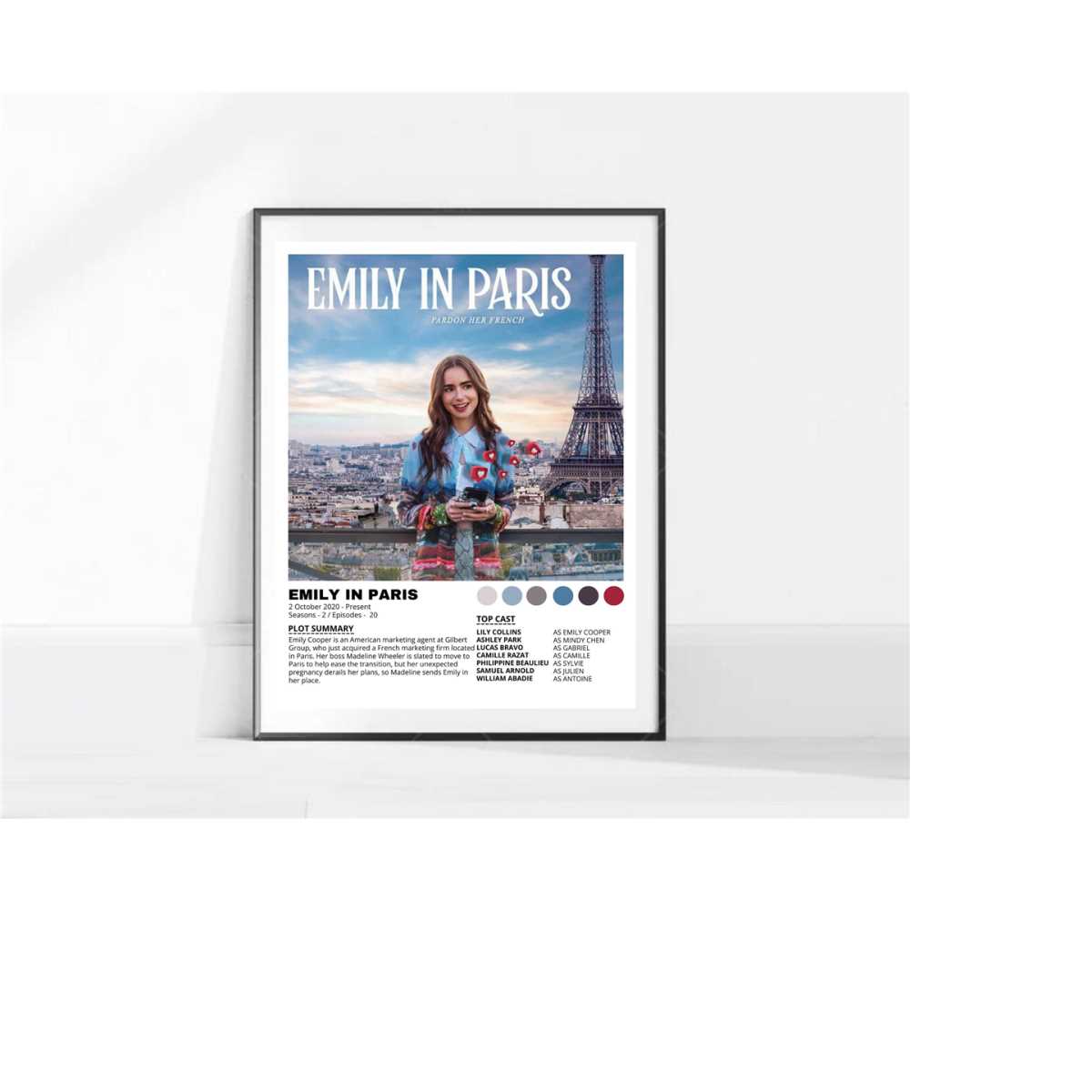 Emily In Paris Tv Show Poster /Emily In Paris Sitcom Poster/ - Inspire ...