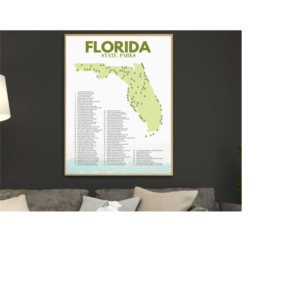 Florida State Parks List | Florida Art Camping Decor | Flori | Inspire ...