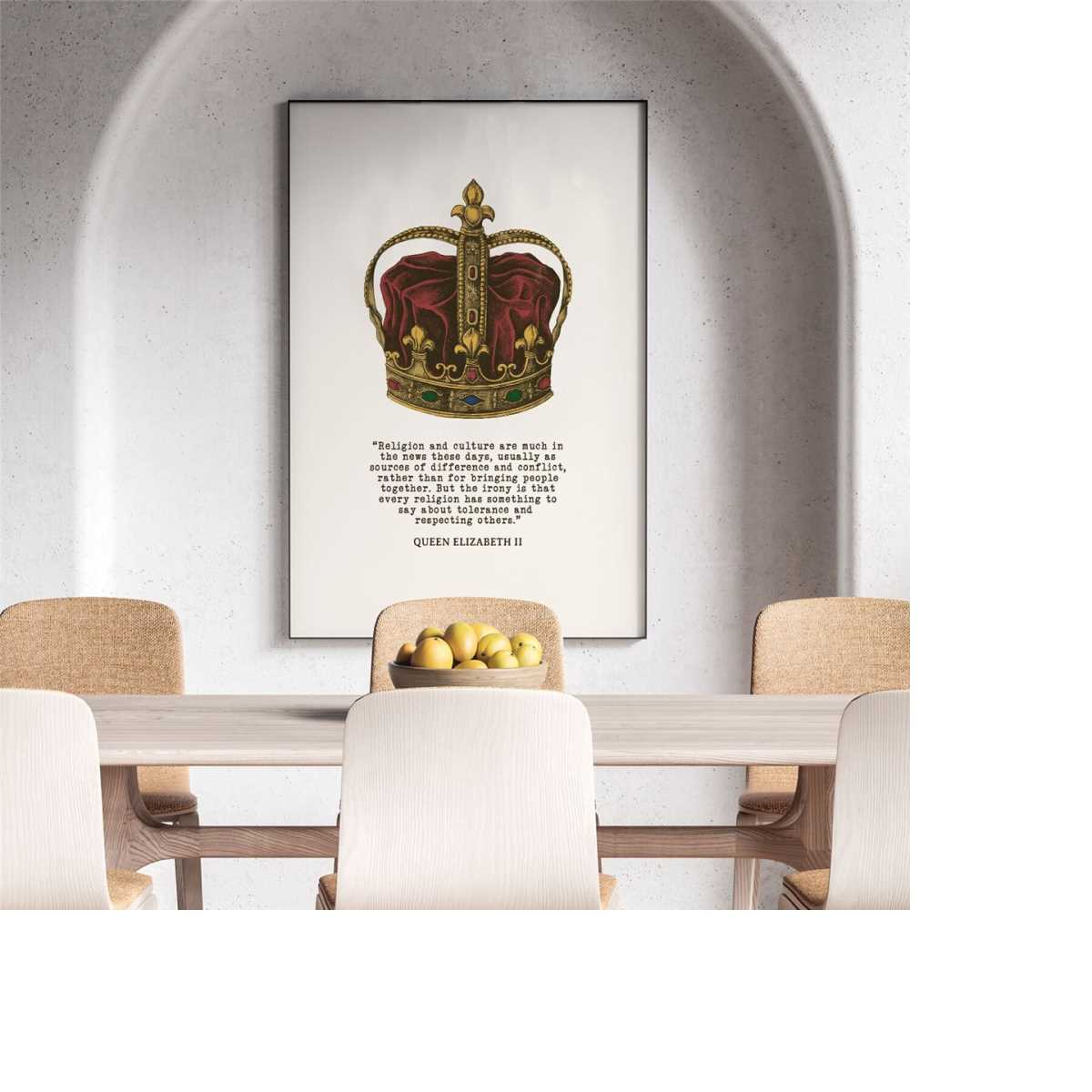 Religion and Culture | Queen Elizabeth II Quote Poster | Off | Inspire ...