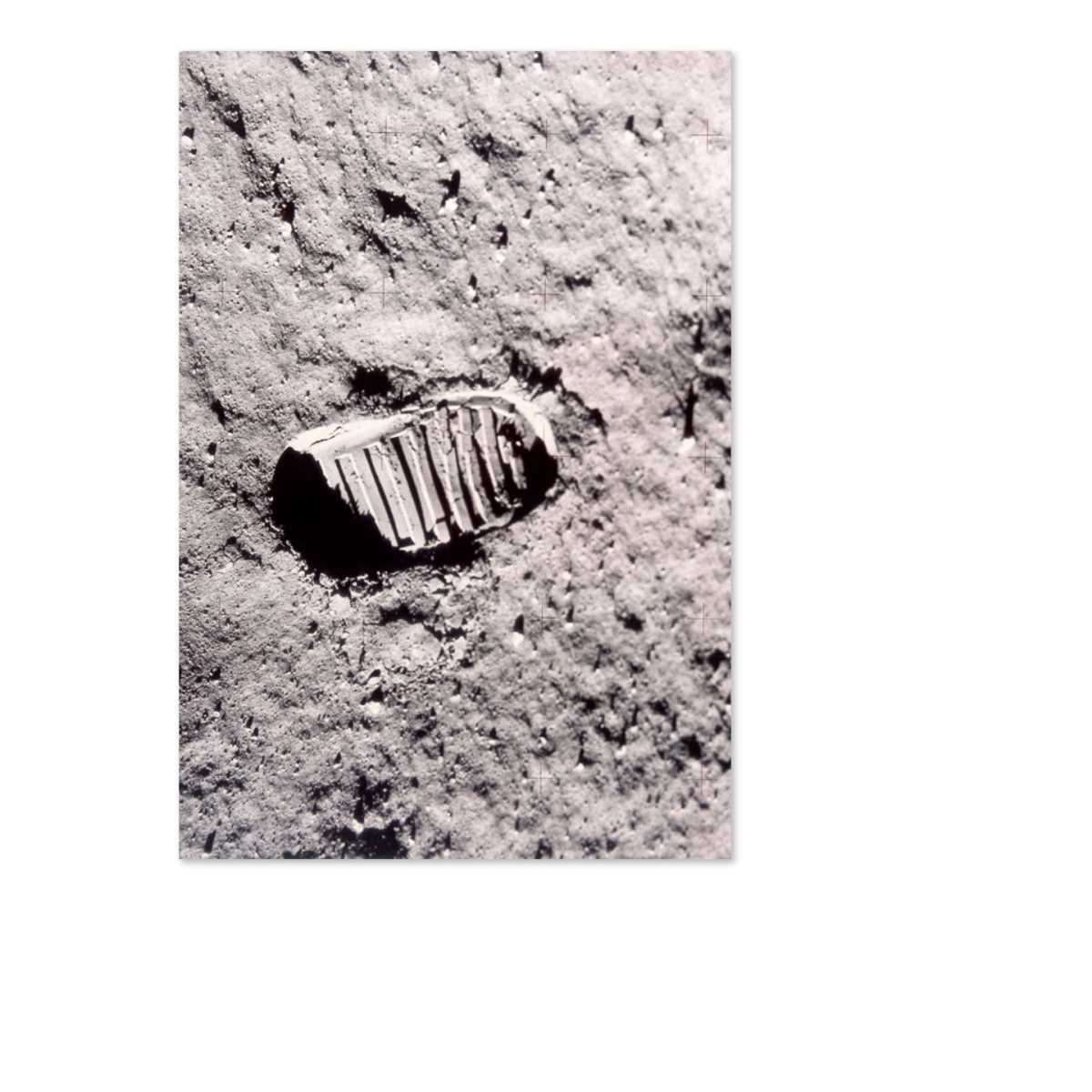 Buzz Aldrins Footprint NASA Apollo 11 Moon Landing Poster - | Inspire ...