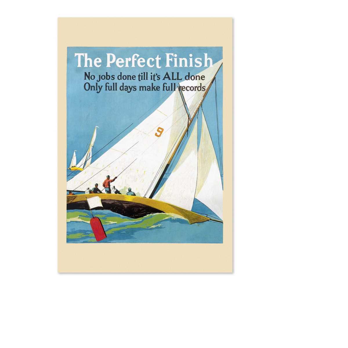 The Perfect Finish - 1920s Mather Business Motivational Post - Inspire ...