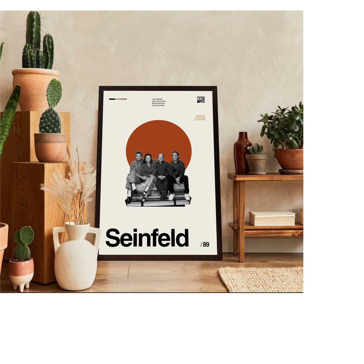 Seinfeld Movie Poster, Seinfeld Retro Modern, Retro Movie Po | Inspire ...