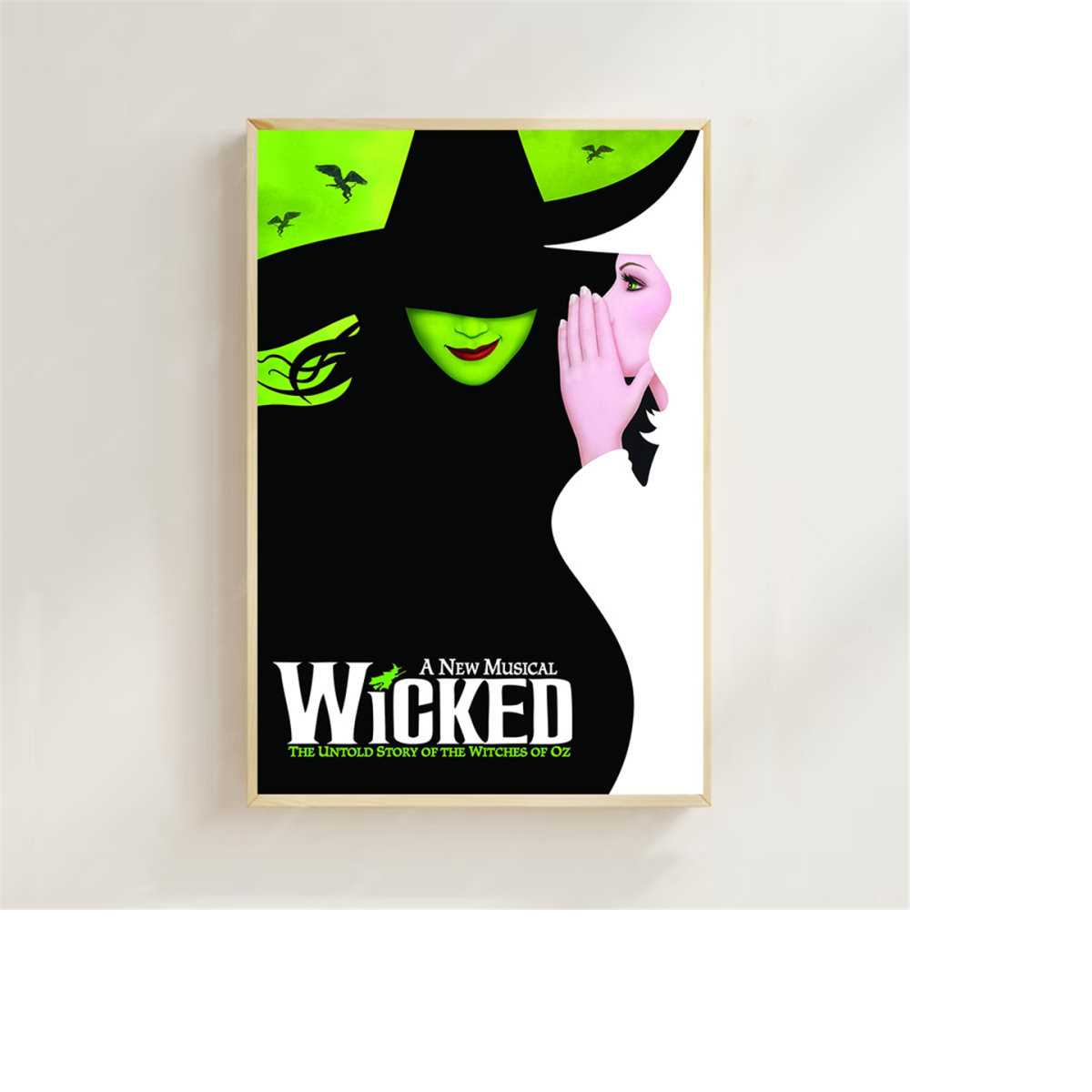 Wicked- Movie Poster (Regular Style) Art Prints,Home Decor, | Inspire ...