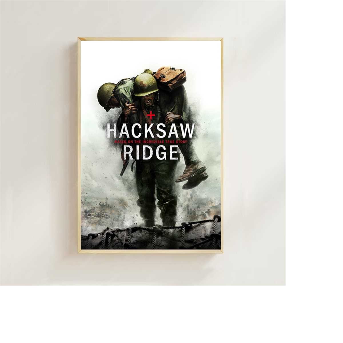 Hacksaw Ridge (2016)- Movie Poster(Regular Style) Art Prints | Inspire ...