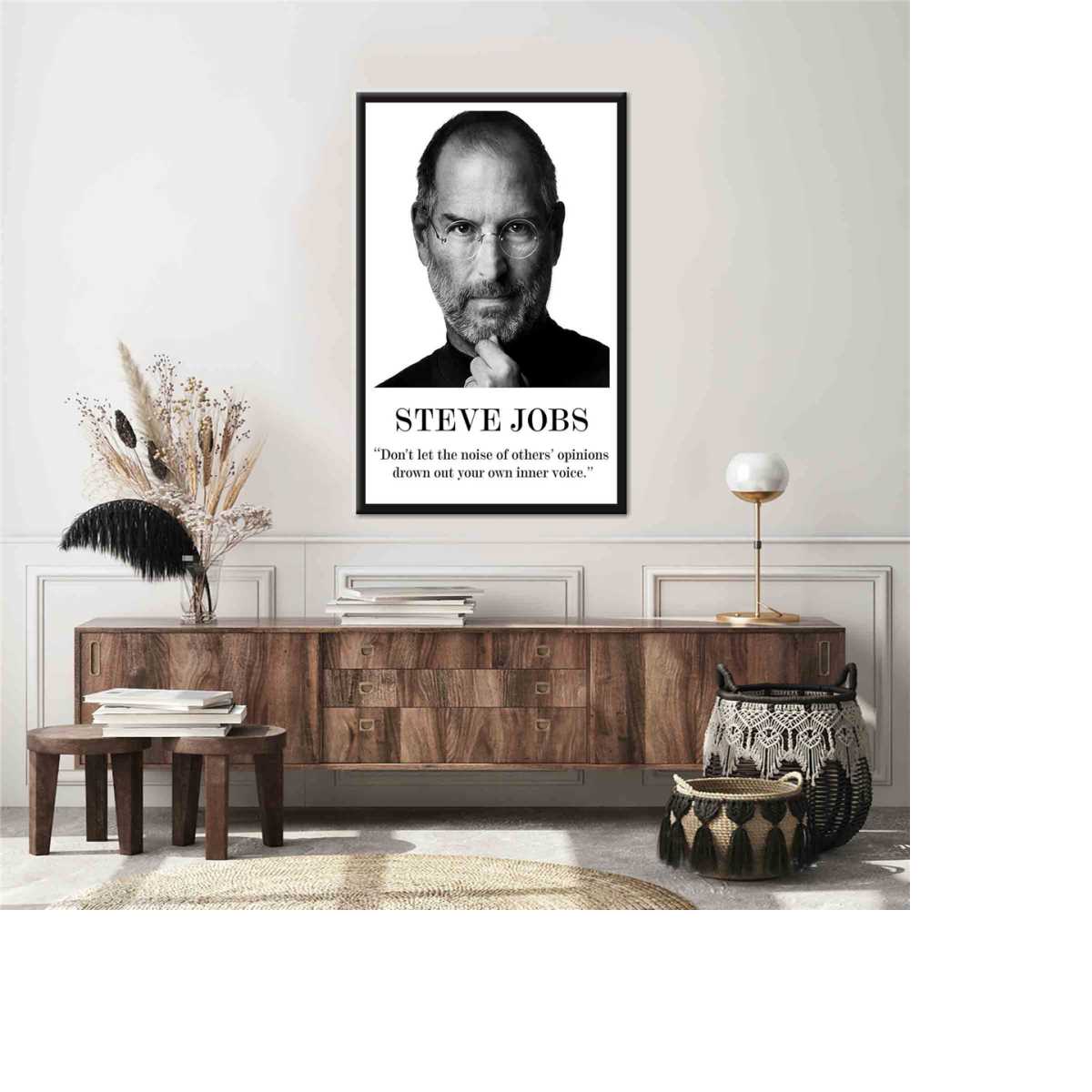 Steve Jobs, Steve Jobs Poster, Don't Let The Noise Of Others - Inspire ...