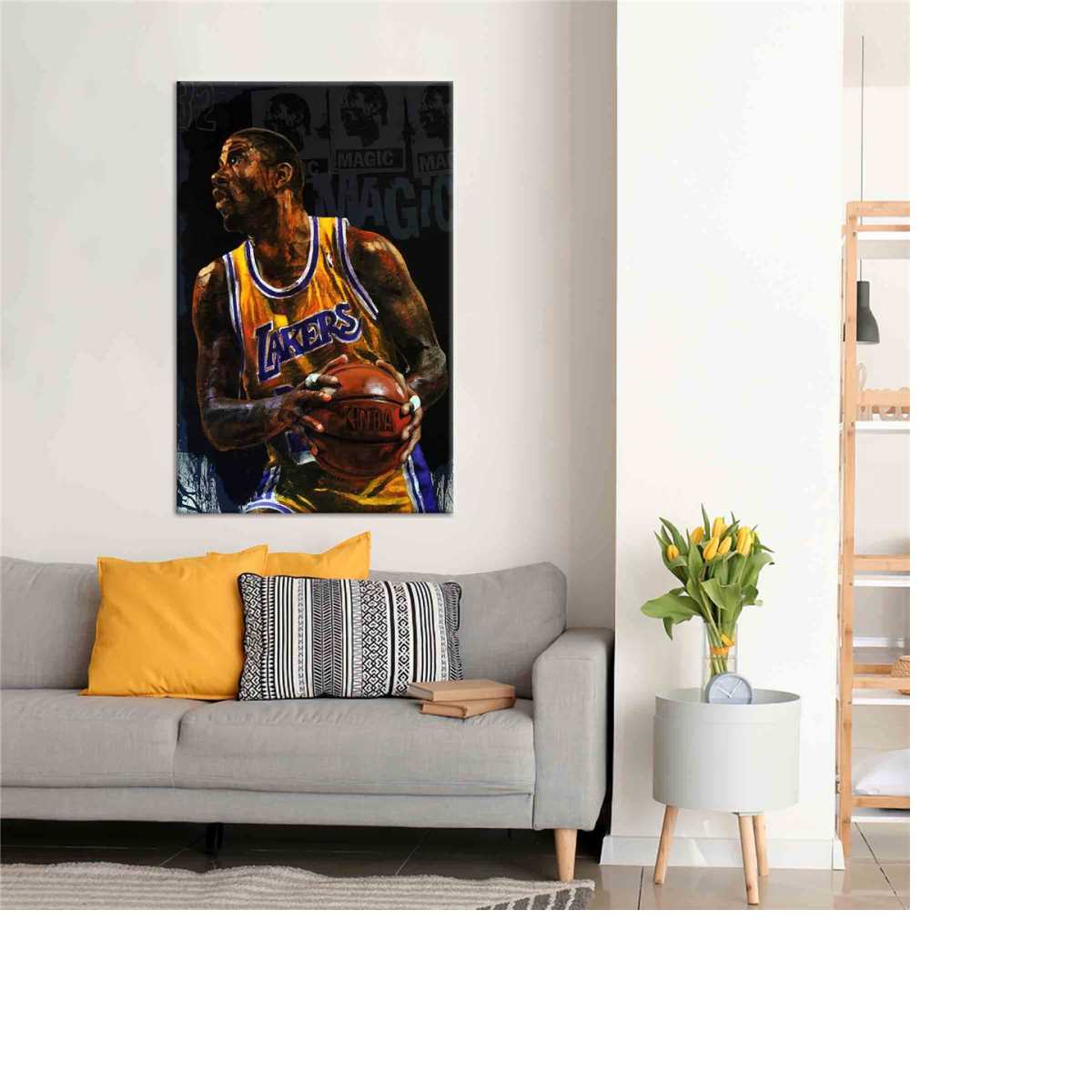 Magic Johnson, Magic Johnson Poster, Magic Johnson Wall Art, | Inspire ...