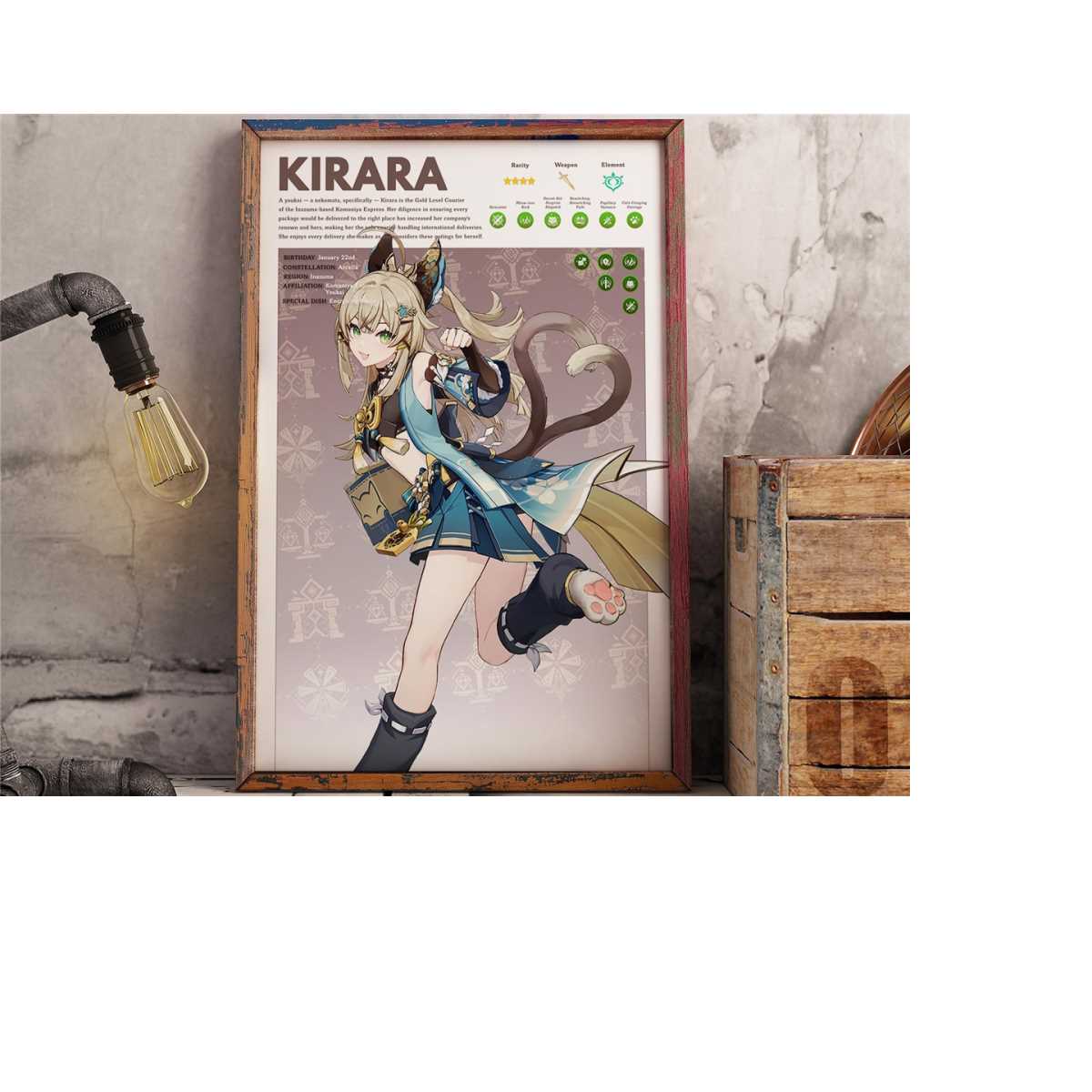 Kirara | Genshin Impact Gaming Poster | Anime Poster | Gamin | Inspire ...