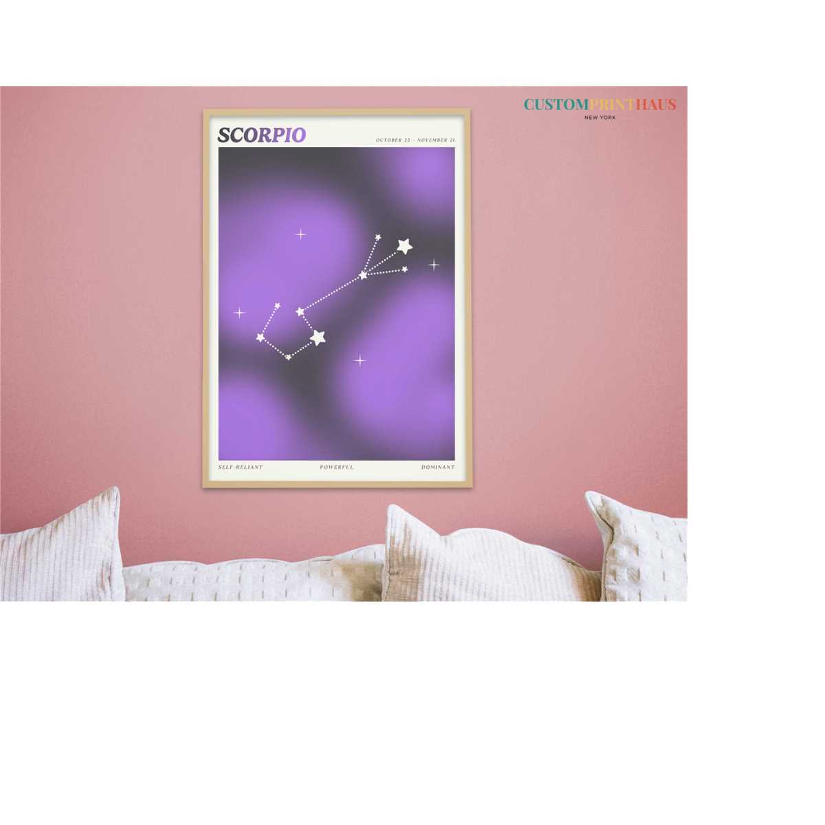 Scorpio | Goddess Series | Wall Art | Astrology Poster | Con - Inspire ...