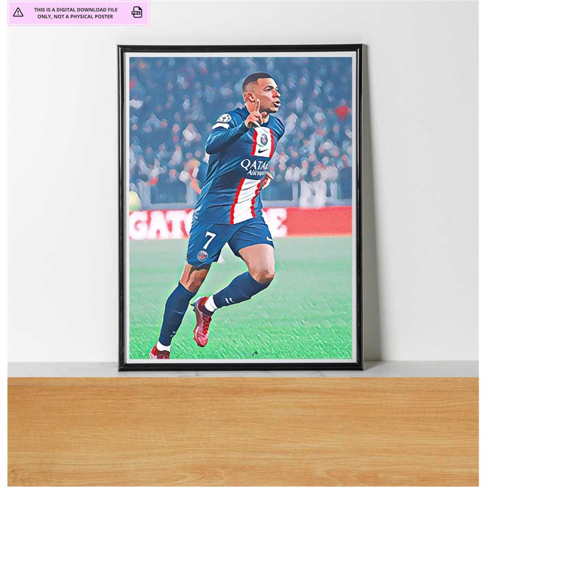 KYLIAN MBAPPE printable poster PSG Signed Mbappe poster Mbap | Inspire ...