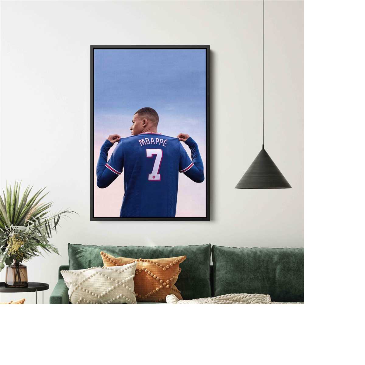 Kylian Mbapp Poster, Football Wall Art Print, Kylian Mbappe - Inspire ...