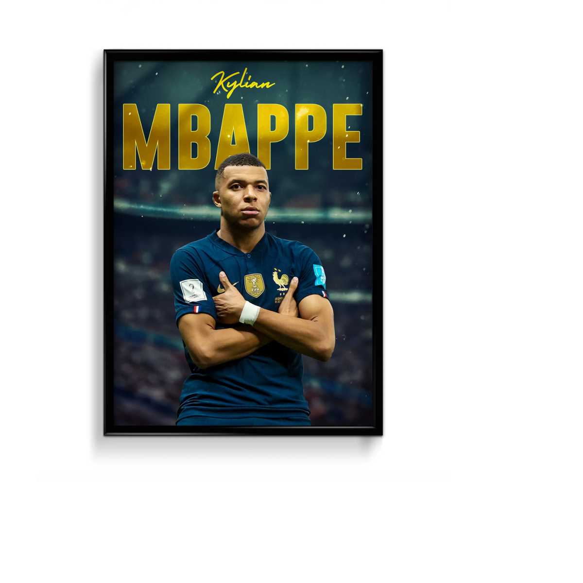 Printable Kylian Mbappe Poster with Football Titles, High qu - Inspire ...